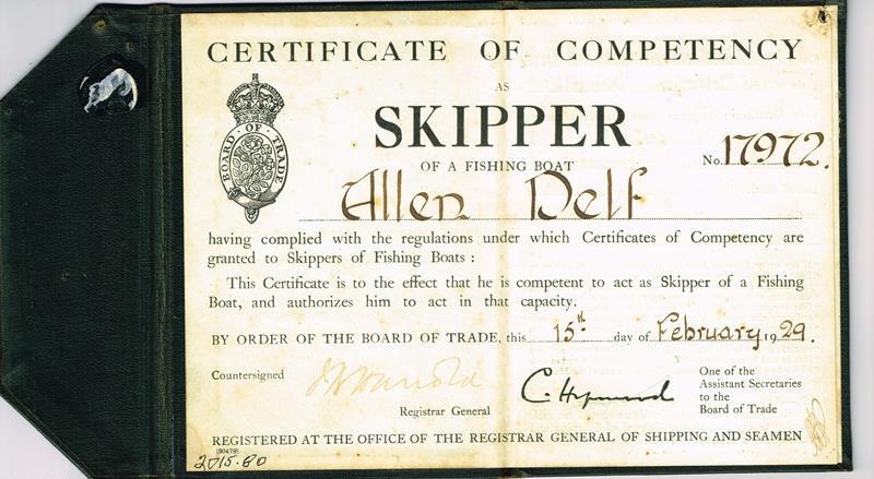 Skipper Competency certificate; LOWMS:2015.080 | eHive
