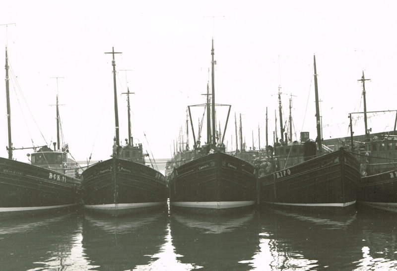 Photograph 'Scottish drifters in Lowestoft harbour'; Rogers; LOWMS:2001 ...
