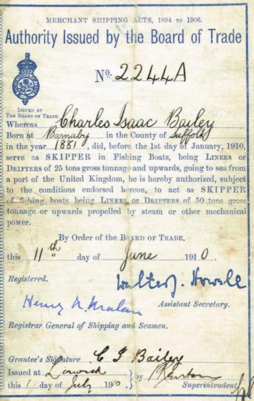 Skipper certificate; LOWMS:2015.101 | eHive