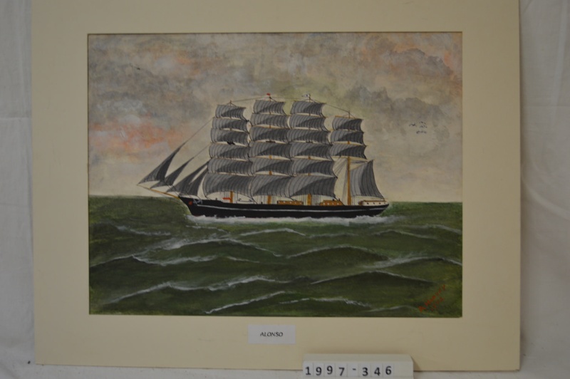 Painting 'Alonso 1888'; Harvey, A; 1972; LOWMS:1997.346 | eHive