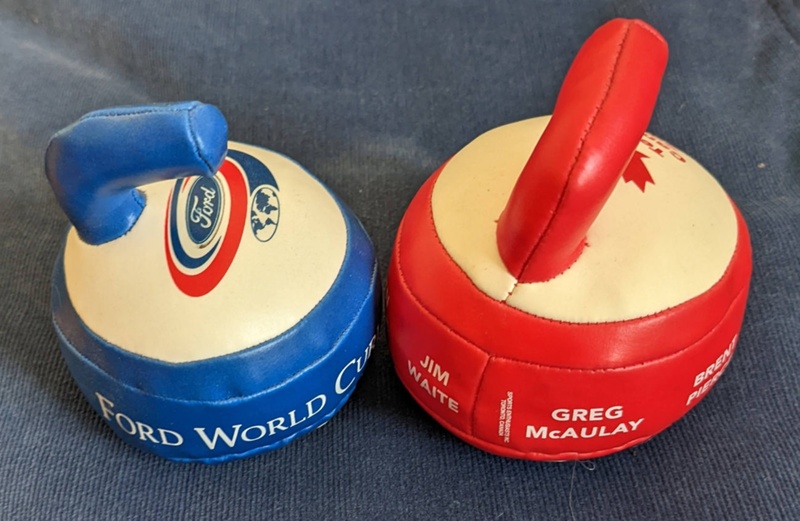 Pair of Soft-Toy Curling Stones; MC199 | eHive