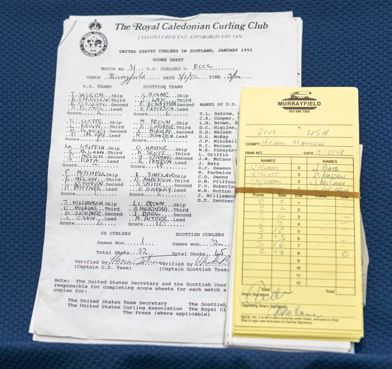 USA Curlers Scoresheets and Scorecards Jan 1992; PM730 | eHive