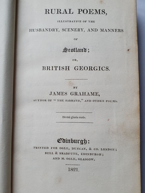 Rural Poems; James Grahame; BK624 | eHive