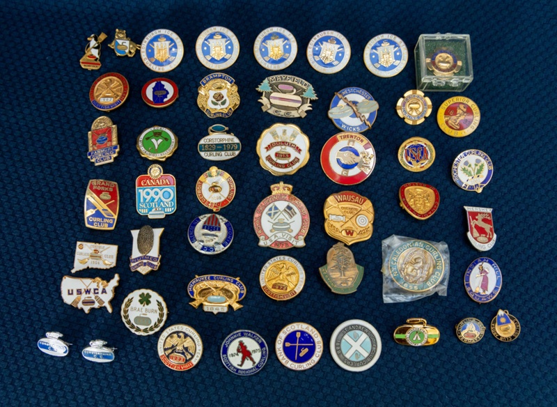 Collection of Curling Club Badges; MC357 | eHive