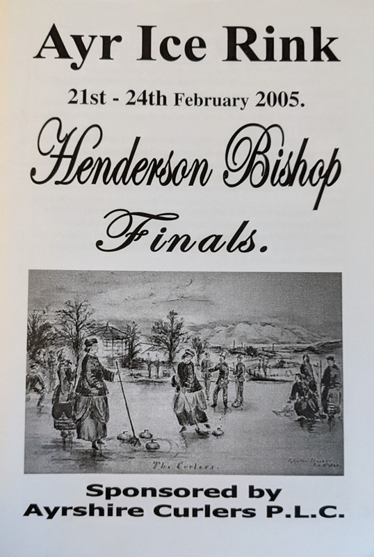 Ayr Ice Rink 21st - 24th February 2005 Henderson Bishop Finals; BK683 ...