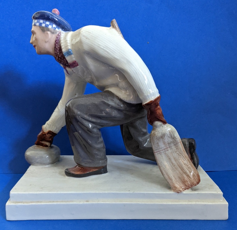 Porcelain Curling Figure; PZ325 | eHive