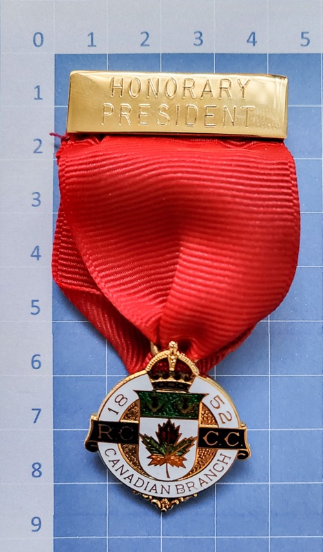 Two Canadian Branch Honorary President Medals; ME527 | eHive