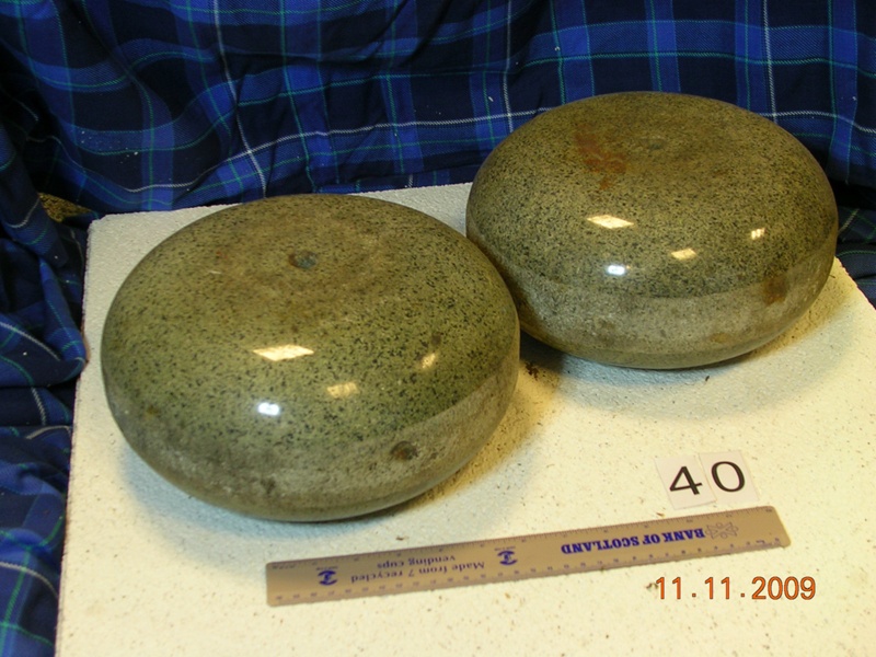 Pair of Grey Granite Curling Stones; CS540 | eHive