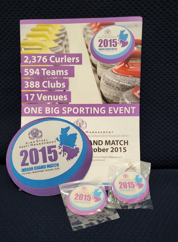 Badges 2015 Indoor Grand Match (with Programme); MC386 | eHive