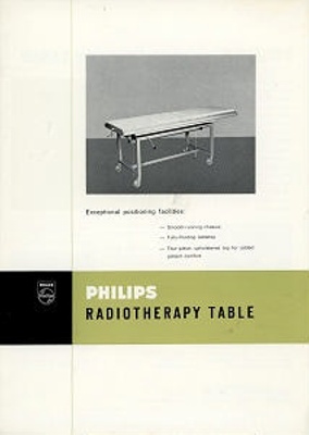 Philips Radiotherapy Table; Philips; 1965; H8717/21 | eHive
