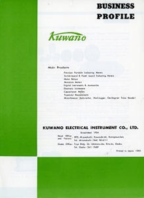 Kuwano Electrical Instrument Co., Ltd. Business Profile; Kuwano ...