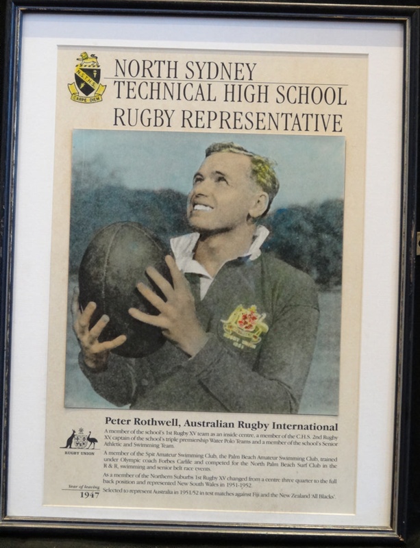 North Sydney Technical High School Rugby Representative Peter Rothwell ...