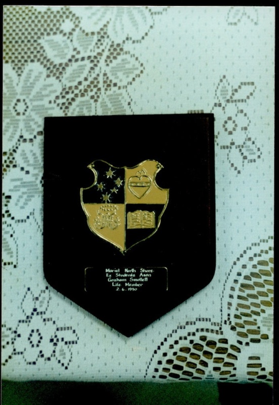 Photographs 1990- Plaque presented to Grahame Smollet commemorating ...