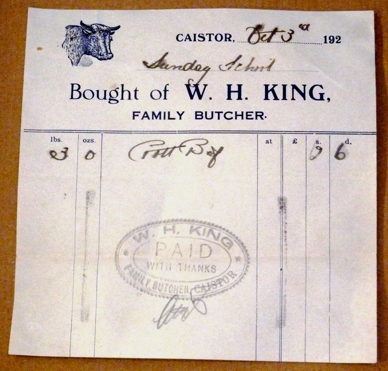 Receipt for Kings Butchers Caistor; 0043 | eHive