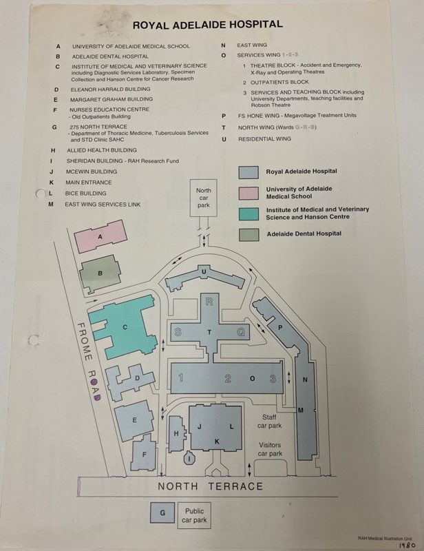 Plan: Royal Adelaide Hospital; 1980; AR#14696 | eHive