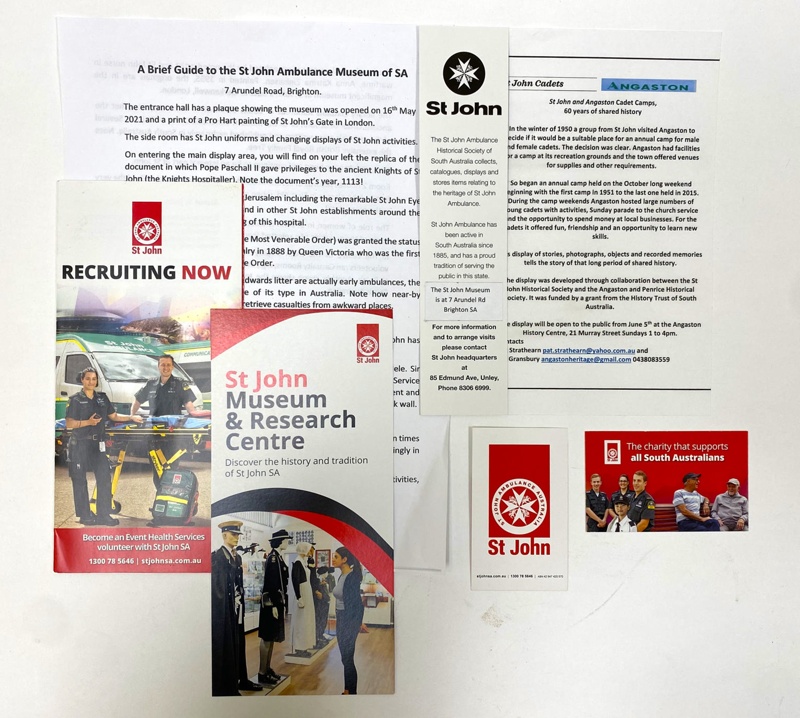 Documents: St John Ambulance Museum Information ; AR#17518 | eHive