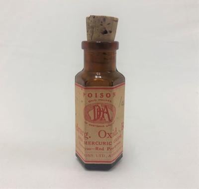 Chemical: Hydrarg. Oxid. Rub. - Red Mercuric Oxide; A M Bickford & Sons ...