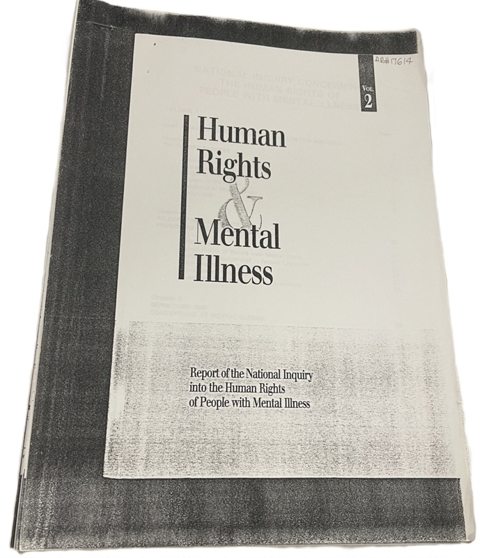 Document: Human Rights and Mental Illness - Report of the National ...