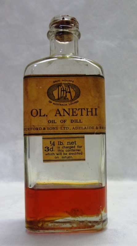 Chemical: OL. Anethi Oil of Dill; DHA Labs Pty Ltd / Drug Houses of ...