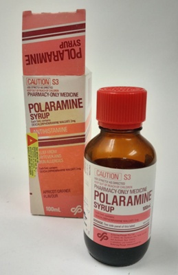 Chemical: Polaramine Syrup; Schering-Plough Pty Ltd; Ca 1994; AR#13556 ...