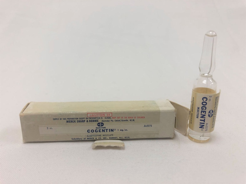 Chemical: Cogentin; Merck Sharp & Dohme (Australia) Pty Ltd; Ca 1960s ...