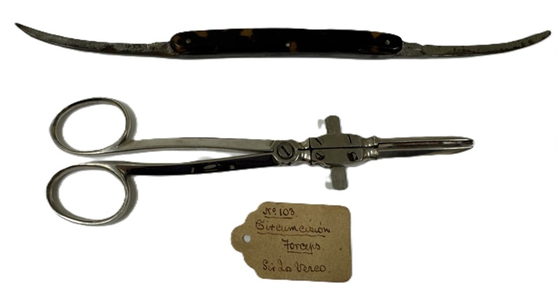 Instruments: Circumcision Forceps and Double Bladed Knife; AR#19555 | eHive