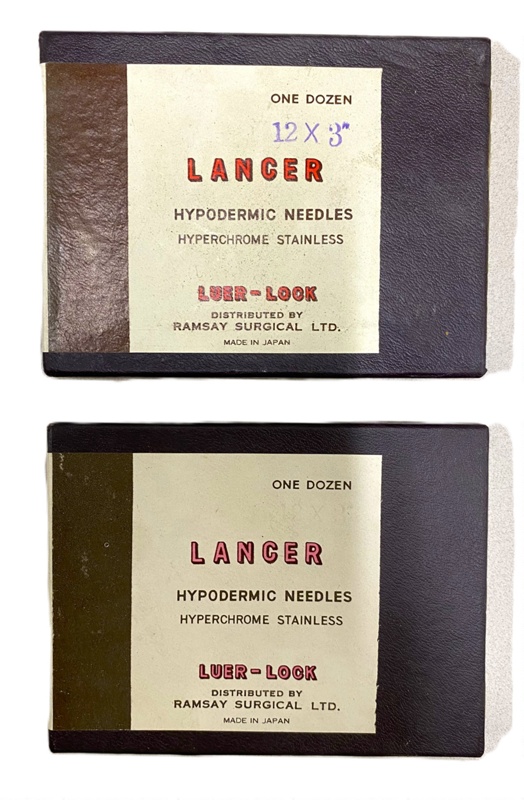 Equipment: Lancer Hypodermic Needles Regular Point Luer-Lock 12" x 3 ...
