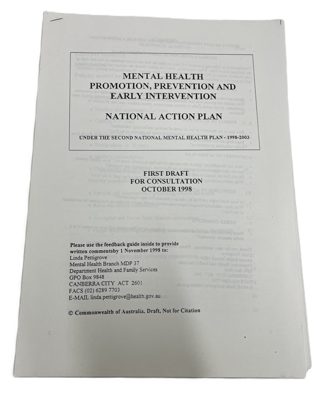 Document: Mental Health Promotion, Prevention and Early Intervention ...