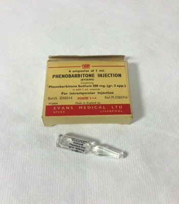 Chemical: Phenobarbitone Injection; Ca 1950s; AR#4881 | eHive