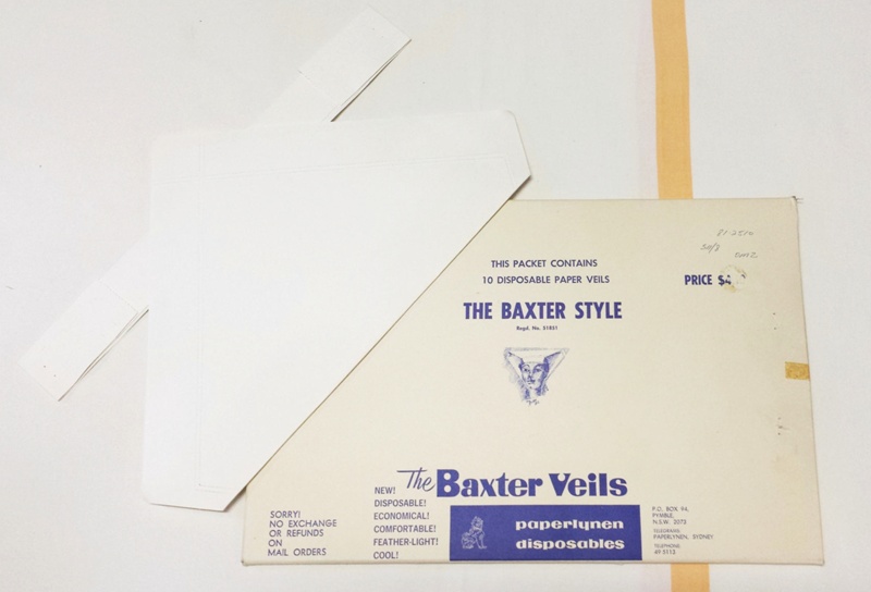 Uniform: The Baxter Style Disposable Paper Veils; Ca 1960; AR#200 | eHive