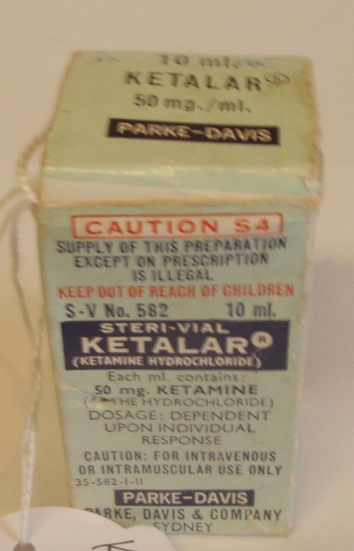 Chemicals: Ketalar (Ketamine Hydrochloride); Parke Davis & Co; Ca 1990 ...