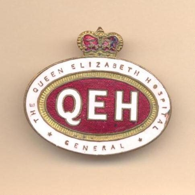 Badge: The Queen Elizabeth Hospital - General; Ca 1962; AR#1003 | eHive