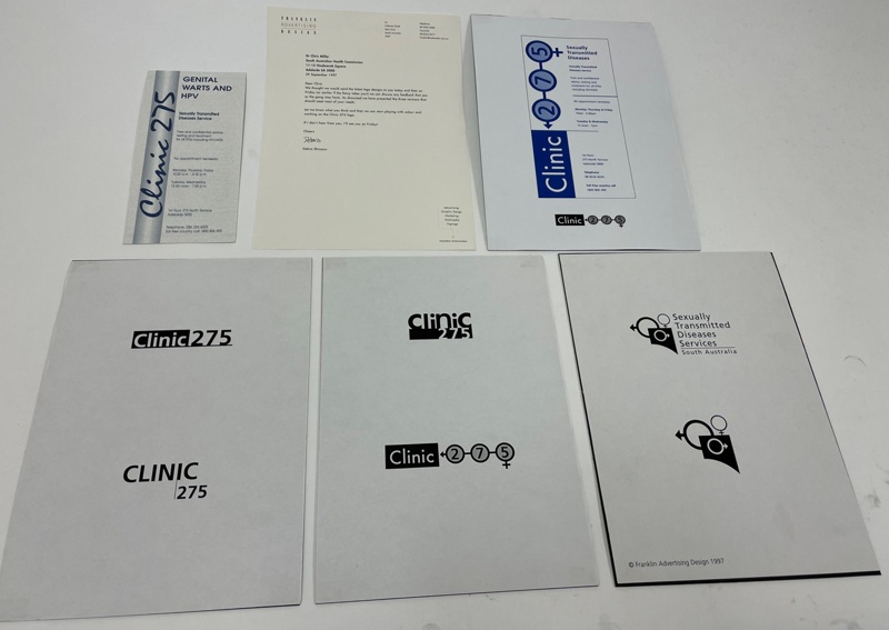 Document: Design and Logo Concepts for Clinic 275; 1997; AR#16569 | eHive