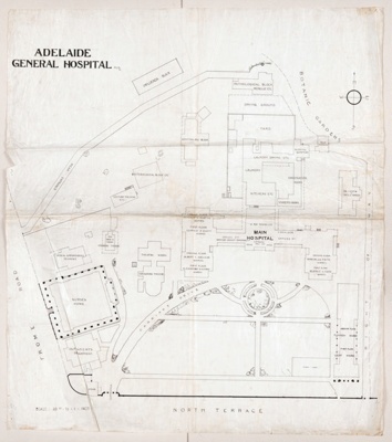 Map: Adelaide General Hospital; 1940; AR#7935 | eHive