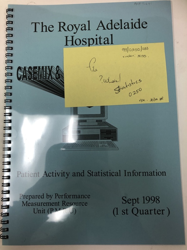 Document: RAH Statistics ; 1997 - 1998; AR#15241 | eHive