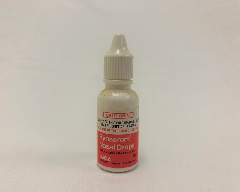 Chemical: Rynacrom Nasal Drops; Fisons Pty Ltd; Ca 1970s-1980s; AR ...