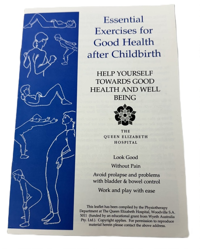Booklet: Essential Exercises for Good Health after Childbirth; AR#18472 ...