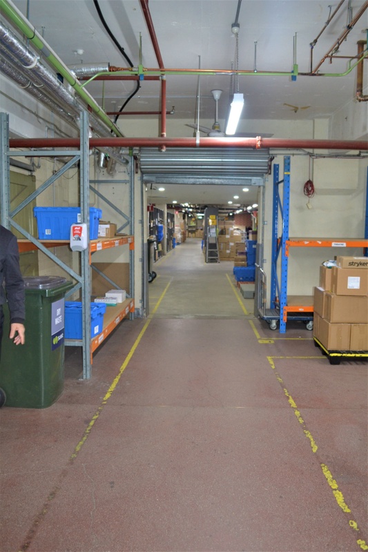 Interior: Main Bulk Stores; Margot Way, CALHN Health Museum; 2022; AR ...