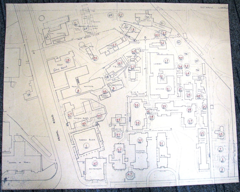 Photograph: Map and plans of Royal Adelaide Hospital and surroundings ...