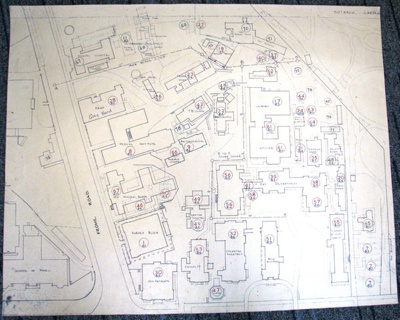 Photograph: Map and plans of Royal Adelaide Hospital and surroundings ...