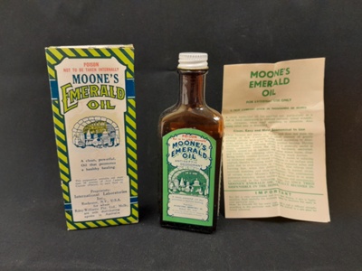 Chemical: Moone's Emerald Oil; Before 1964; AR#13555 | eHive
