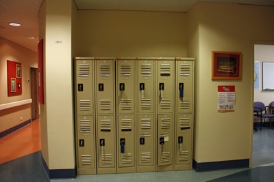 Interior: Hyperbaric Medicine Unit Patient Lockers; 2012; AR#6825 | eHive