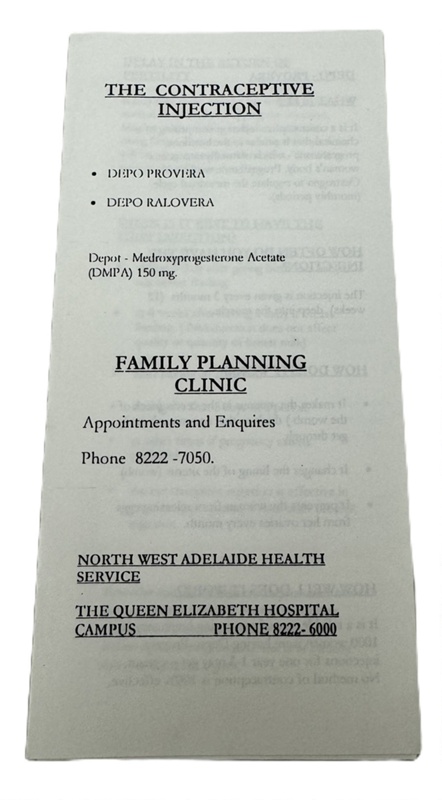 Brochure: The Contraceptive Pill; 1998; AR#18470 | eHive