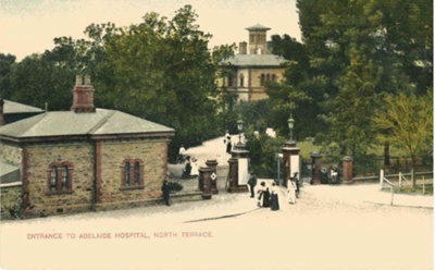 Display Purposes: Adelaide Hospital Entrance Gates from North Terrace ...