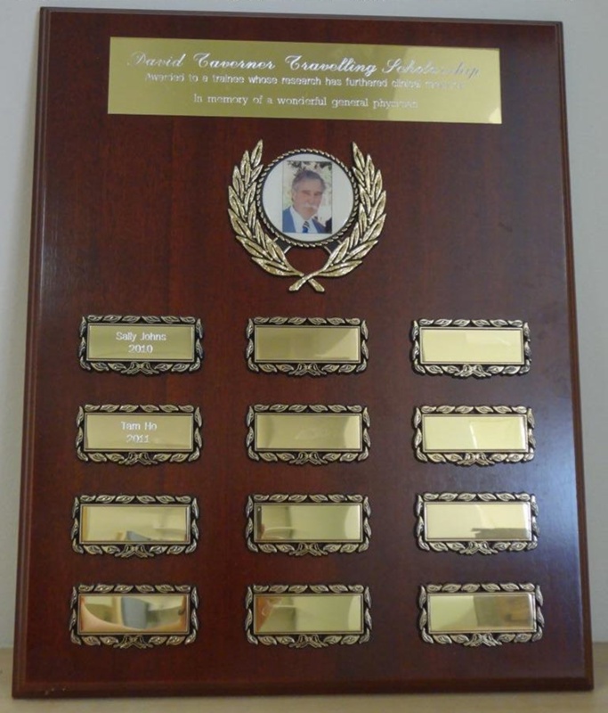 Plaque: David Taverner Travelling Scholarship; 2010; AR#7158 | eHive