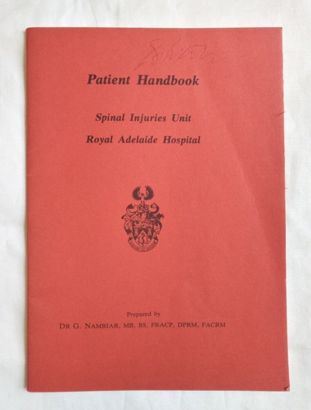 Booklet: Patient Handbook Spinal Injuries Unit; AR#10427 | eHive