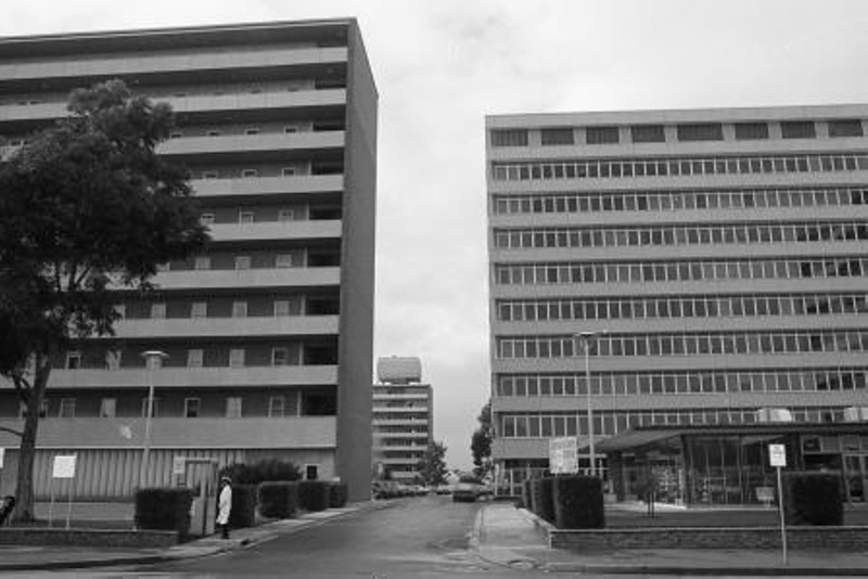 Exterior: The Queen Elizabeth Hospital; 26/09/1974; AR#13932 | eHive