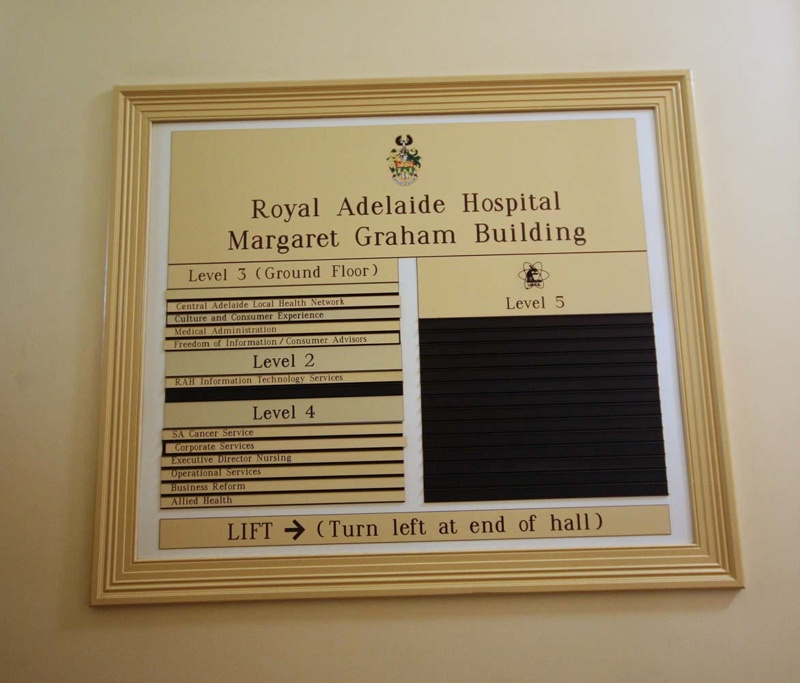 Interior: Margaret Graham Building Floor Directory; 2017; AR#6651 | eHive