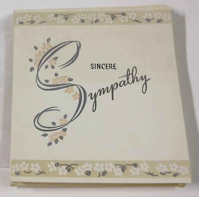 Document: Sympathy Card and Envelopes; Ca 1950; AR#1302 | eHive