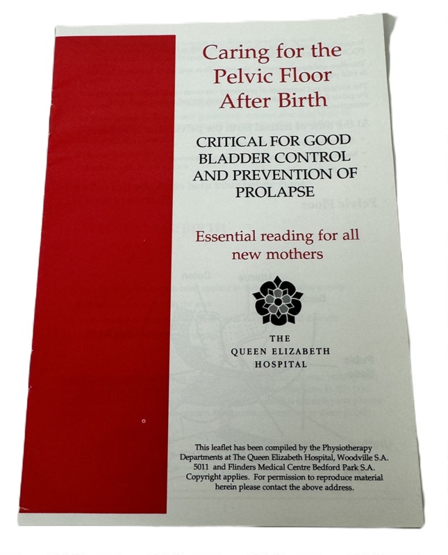 Booklet: Caring for the Pelvic Floor After Birth; 1996; AR#18467 | eHive